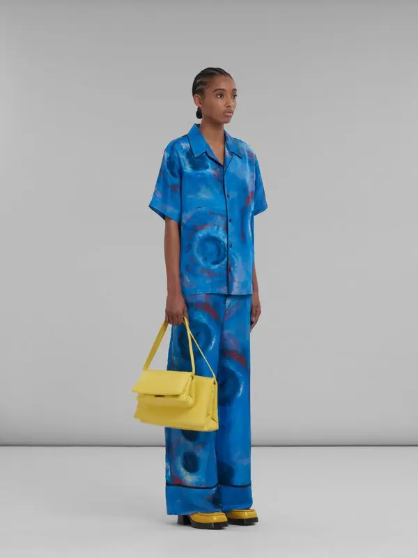 Marni Allover Printed Wide-leg Trousers