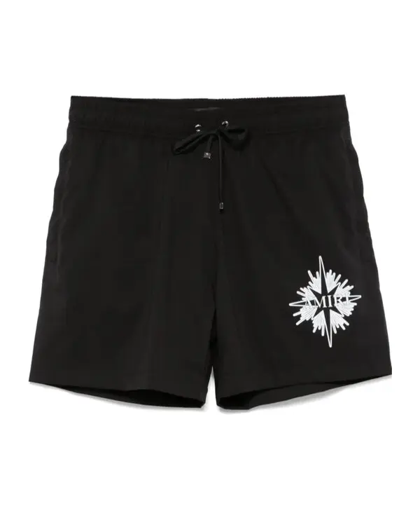 Amiri Starburst Swim Shorts - Black