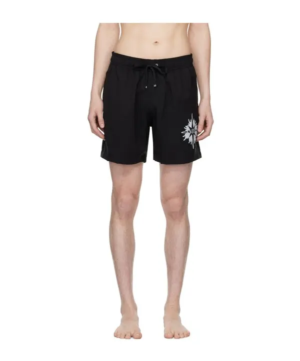 Amiri Starburst Swim Shorts - Black