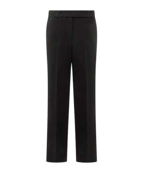 Michael Kors Straight Leg Pleated Pants - Black