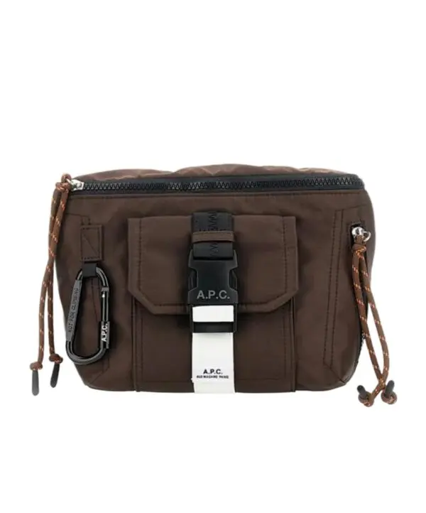 A.p.c. Buckled Zip-up Messenger Bag - Brown
