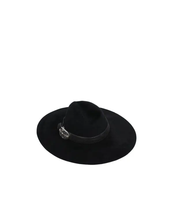 Chrome Hearts Logo Buckle Fisherman Hat - Black