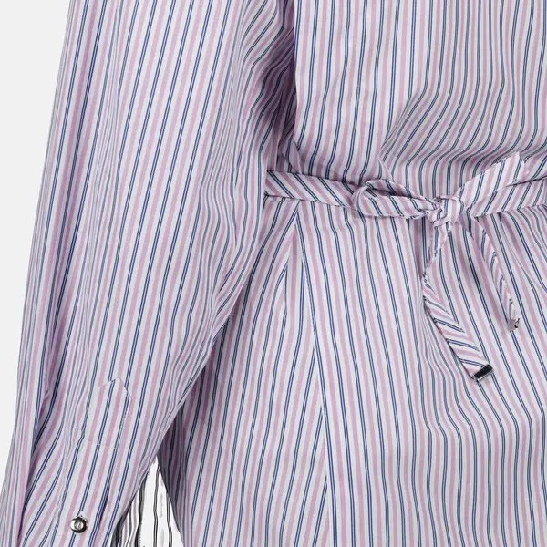 Rabanne Striped Button-up Shirt With Classic Collar - White
