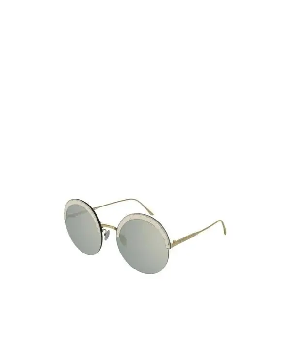 Bottega Veneta Round Frame Sunglasses - Gray