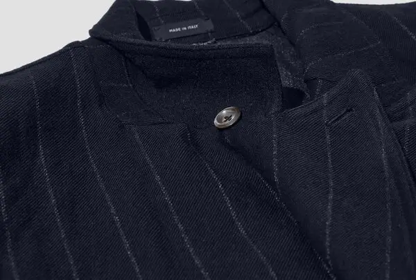 DRAKE'S LONDON Double-breasted Pinstripe Jacket