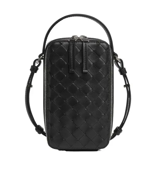 Bottega Veneta Getaway Phone Pouch - Black