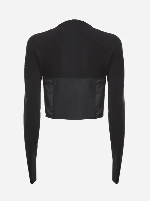 Dolce & Gabbana Zipper Bodice Effect Long-sleeved Top