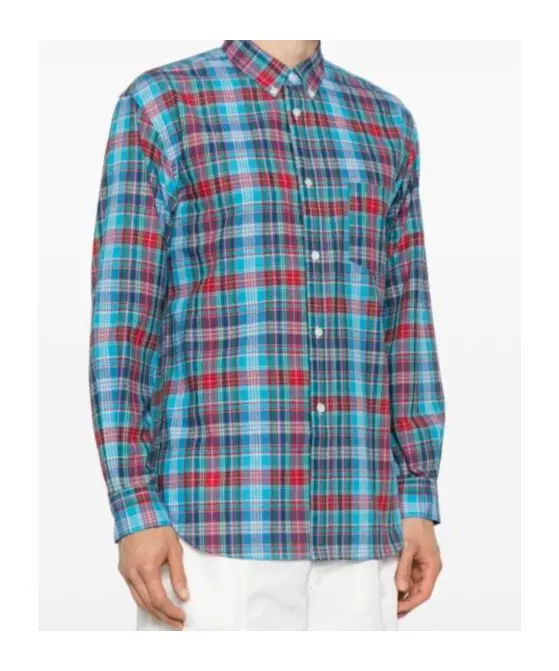 Comme Des Garçons Long-sleeved Shirt - Blue