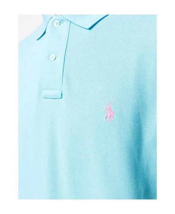 Polo Ralph Lauren Embroidered Logo Short Sleeve Polo Shirt - Blue