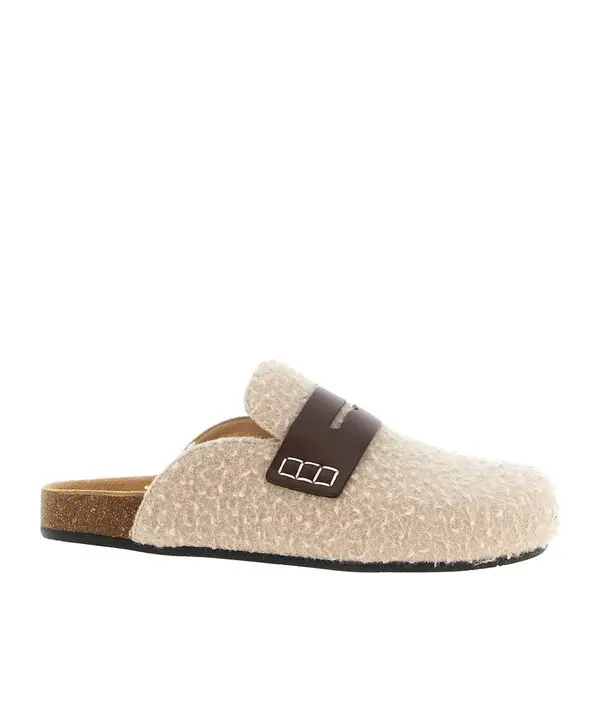 J.W.ANDERSON Round Toe Mules - Beige