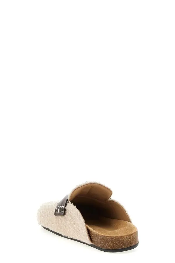 J.W.ANDERSON Round Toe Mules - Beige