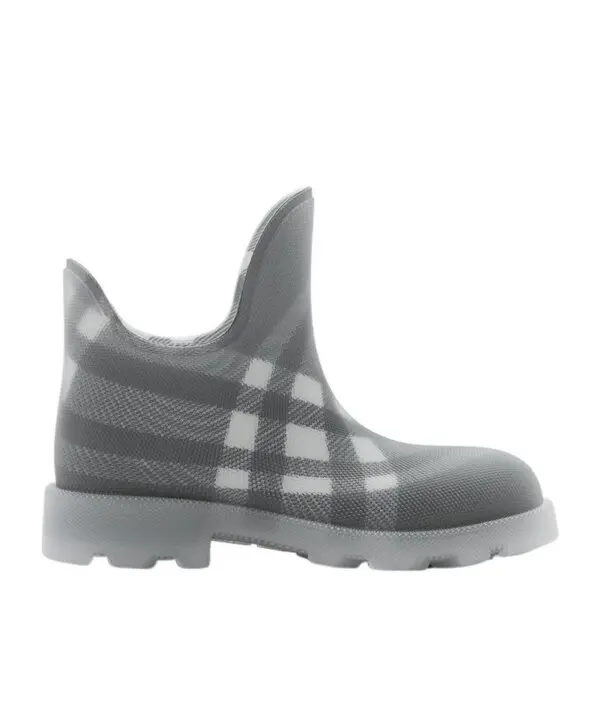 Burberry Vintage Check Mesh Pull-on Boots - Gray