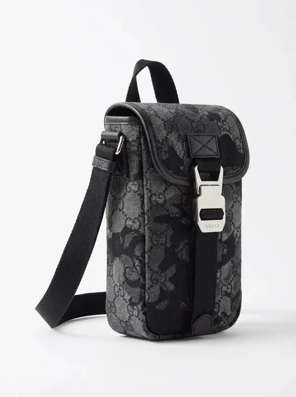 Gucci Gg Mini Bag - Black And Gray
