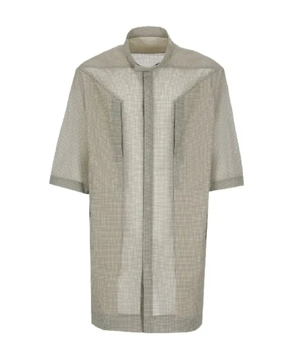 Rick Owens Geometric Pattern Oversized Shirt