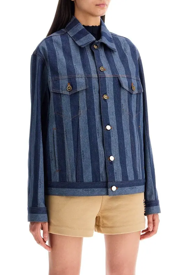 Fendi Striped Button-up Jacket