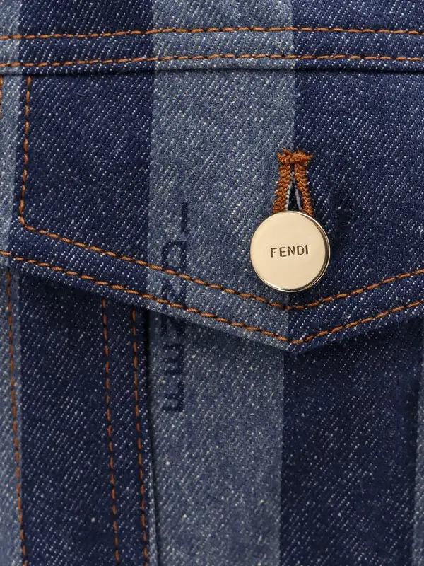 Fendi Striped Button-up Jacket