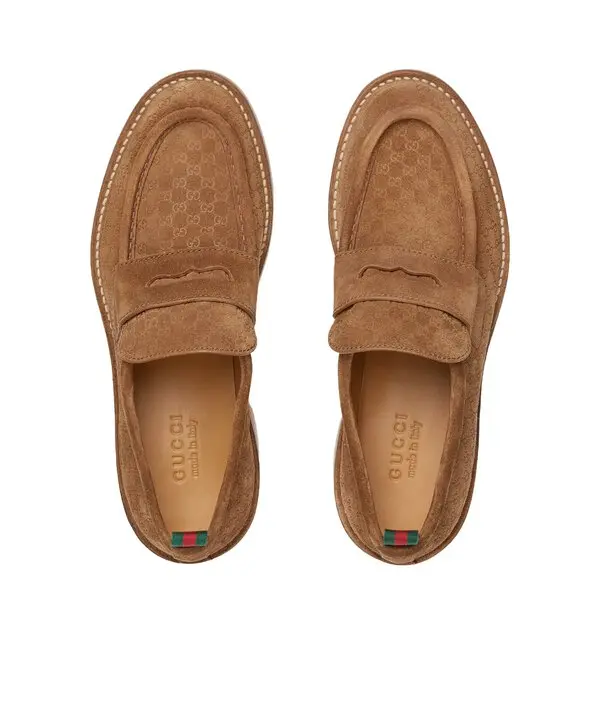 Gucci Web Detailed Loafers