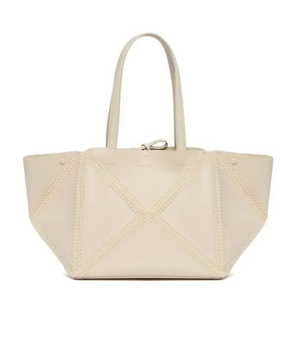 Nanushka Origami Tote Bag - Beige