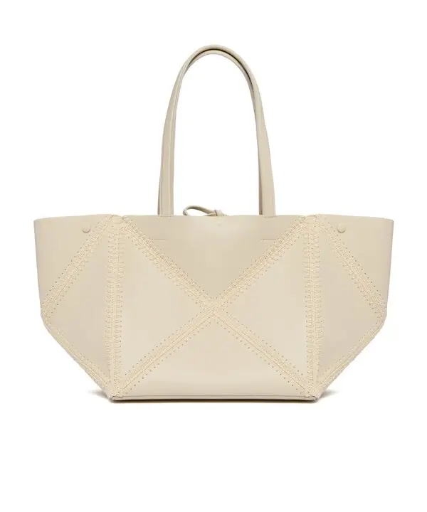 Nanushka Origami Tote Bag - Beige