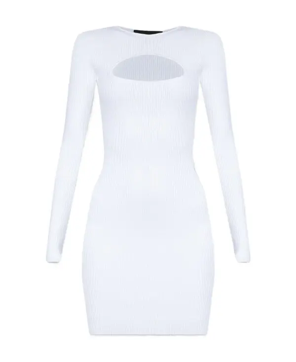Dsquared2 Ribbed Cut-out Long Sleeve Dress