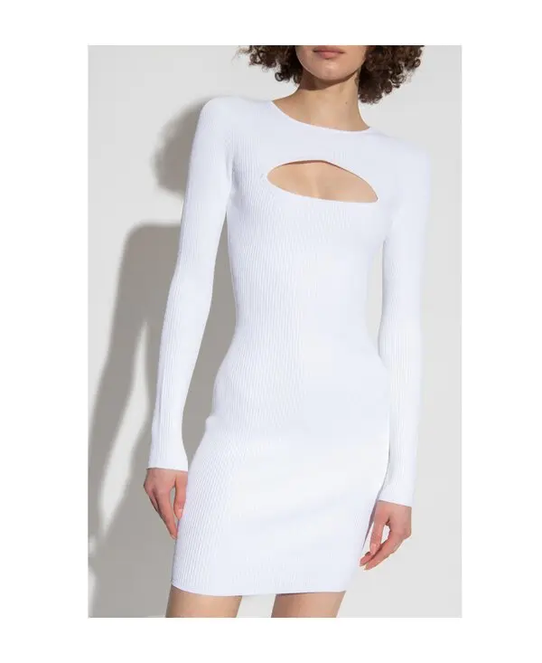 Dsquared2 Ribbed Cut-out Long Sleeve Dress
