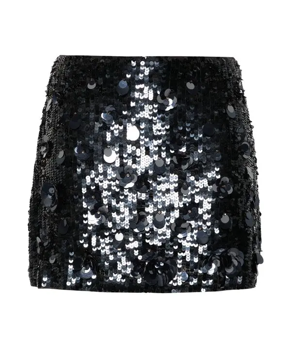P.a.r.o.s.h Sequined Mini Skirt - Blue