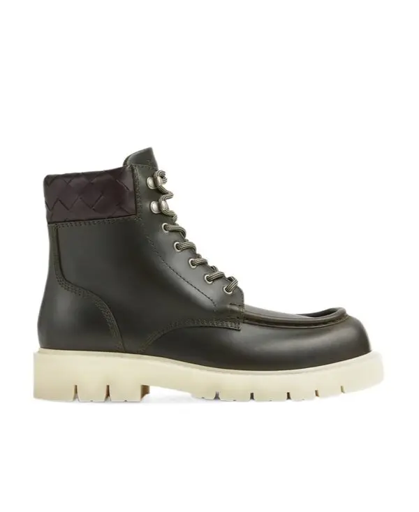 Bottega Veneta Haddock Lace-up Ankle Boots - Black