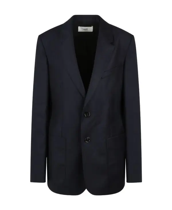 Ami Button-up Jacket - Black