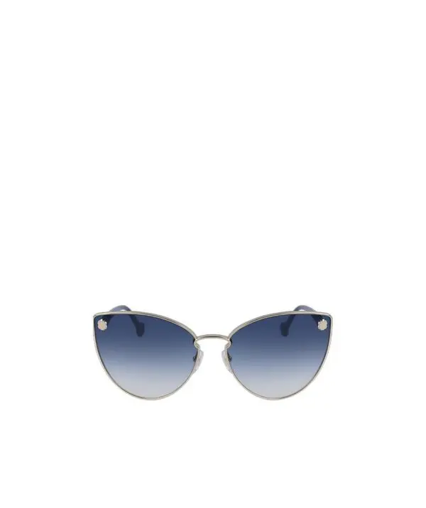 FERRAGAMO Cat Eye Sunglasses With Logo Detail - Blue