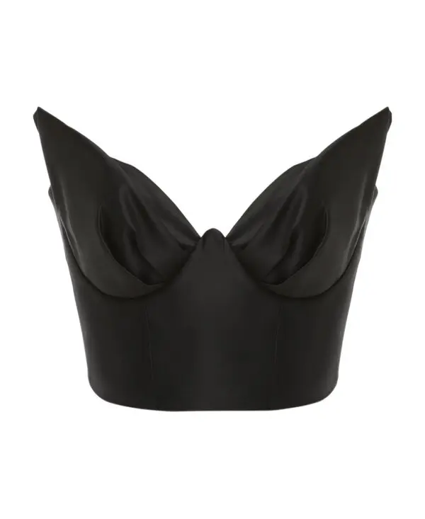 Zimmermann Matchmaker Moulded-cup Crop Top - Black
