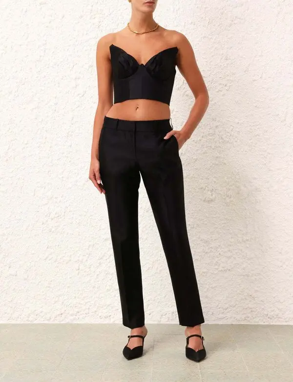 Zimmermann Matchmaker Moulded-cup Crop Top