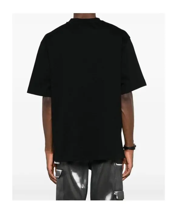 Off-White Logo Printed Crewneck T-shirt - Black