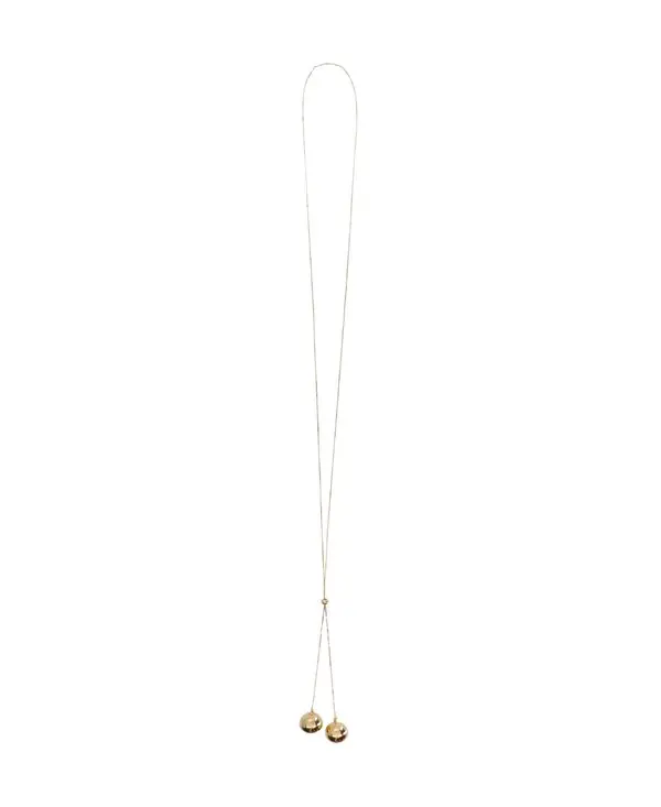 Bottega Veneta Sphere Pendant Y Necklace - Yellow