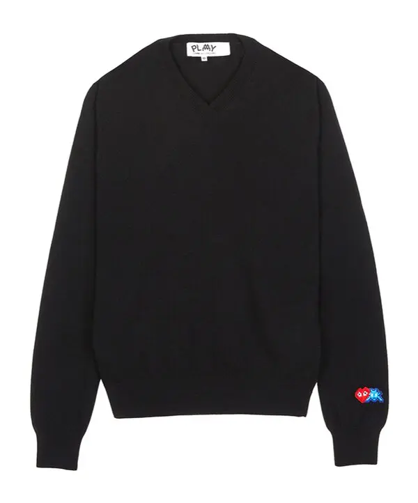 Comme Des Garçons X Invader Long-sleeved Sweater