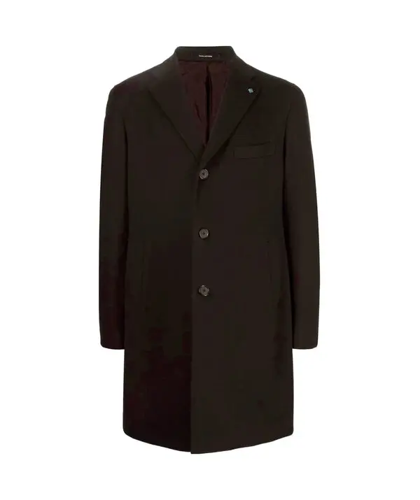 Tagliatore Long-sleeved Tailored Coat - Black