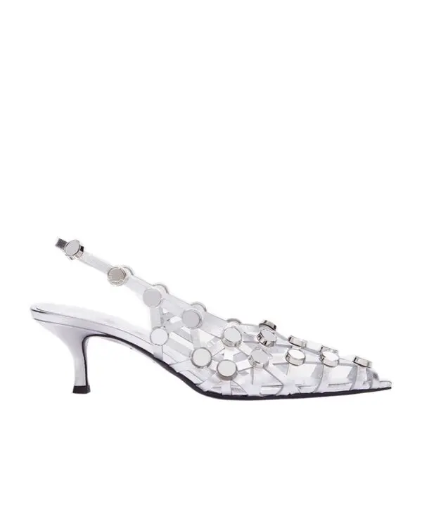 Attico The Grid Slingbacks