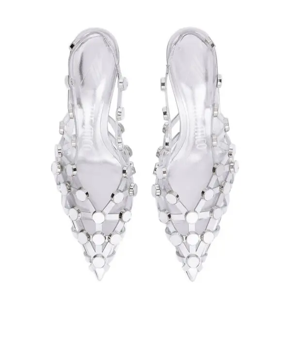 Attico The Grid Slingbacks