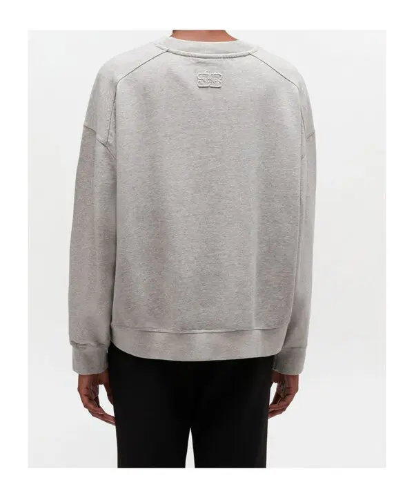 GANNI Logo Crewneck Sweatshirt - White