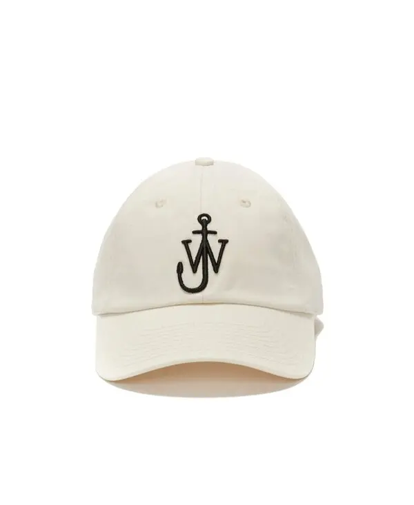 J.W.ANDERSON Jw Anderson Curved Peak Logo Embroidered Baseball Cap - White