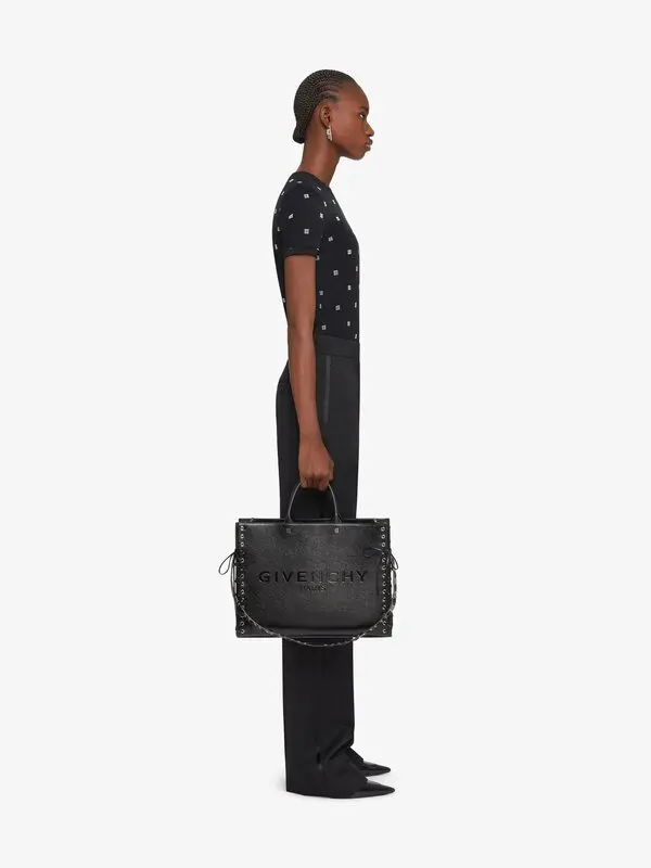 Givenchy Double Layered Slim Fit T-shirt In 4g Tulle - Black