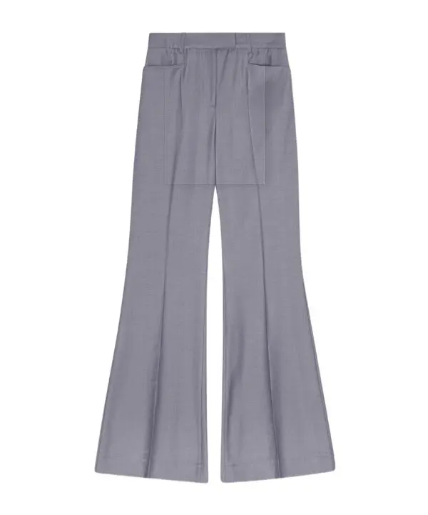 REMAIN BIRGER Christensen Press Fold Flared Pants