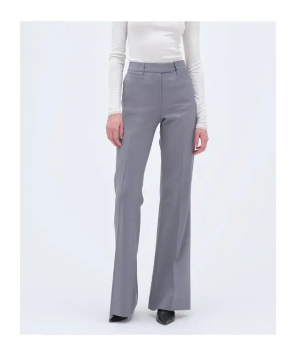 REMAIN BIRGER Christensen Press Fold Flared Pants