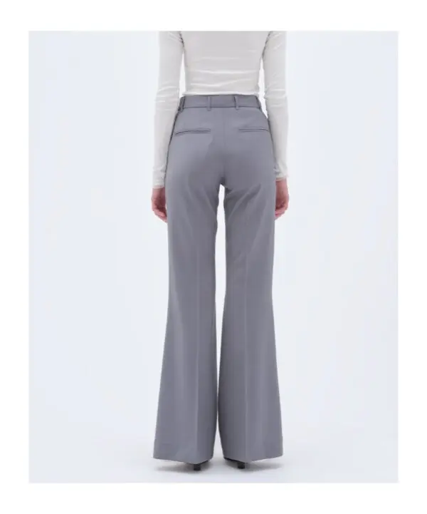 REMAIN BIRGER Christensen Press Fold Flared Pants