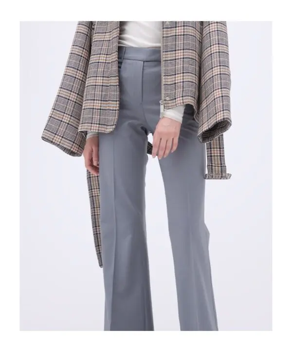 REMAIN BIRGER Christensen Press Fold Flared Pants