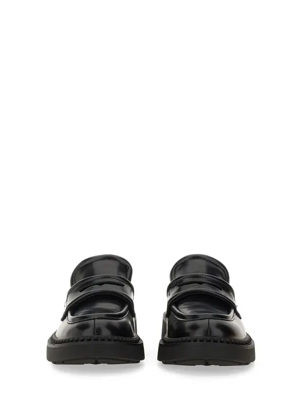 Ash Round Toe Loafers - Black