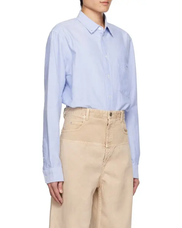 Isabel Marant Étoile Jasolo Logo-embroidered Buttoned Shirt