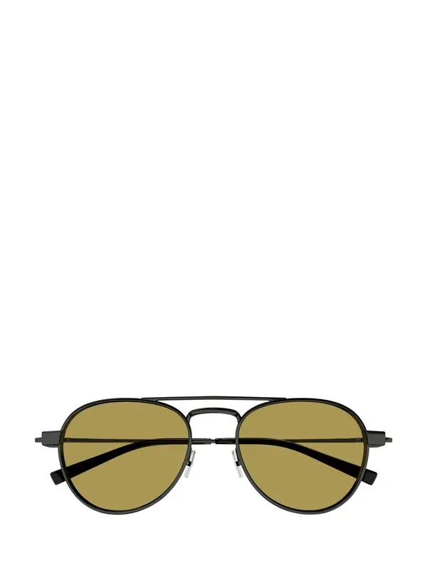 Saint Laurent Aviator Frame Sunglasses - Green
