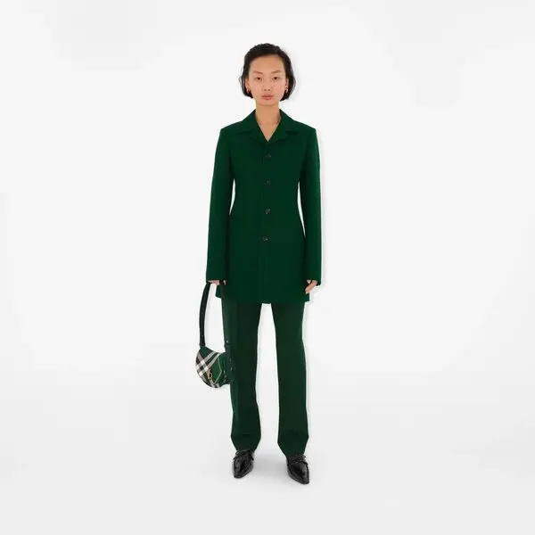 Burberry Rocking Horse Checked Crossbody Bag - Green