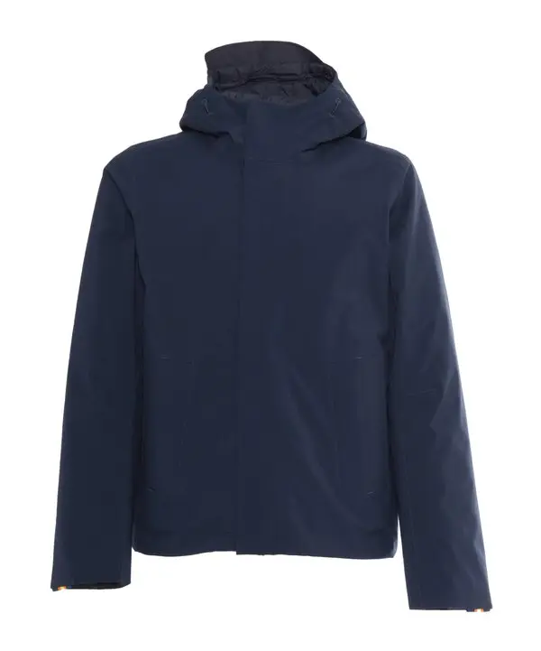 K-WAY Long-sleeved Hooded Down Jacket With Logo Detail