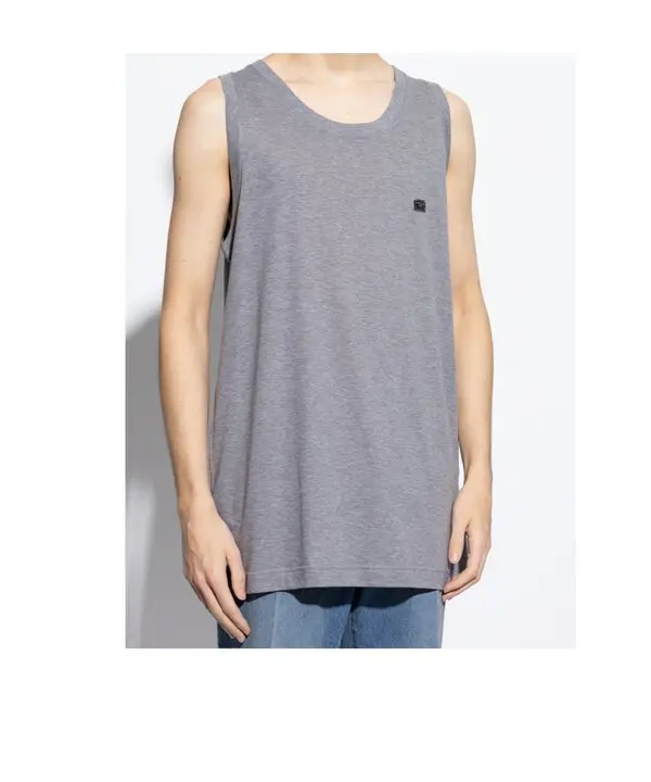Dolce & Gabbana Oversized Logo Tag Singlet